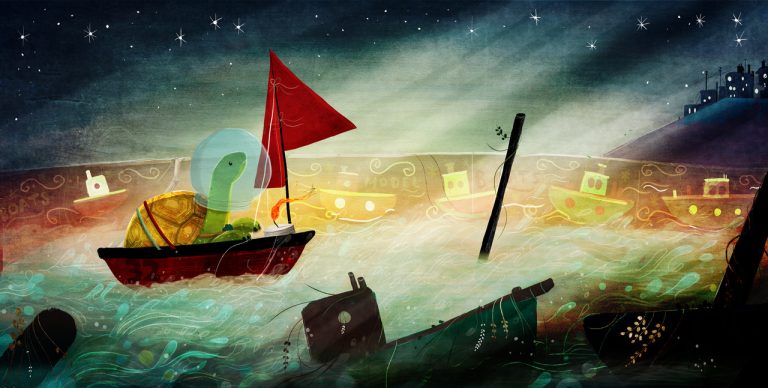 Space Tortoise – David Litchfield Illustration